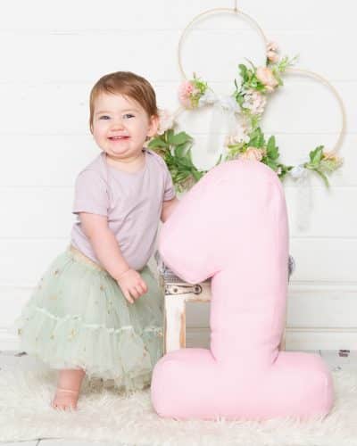 First Birthday Photo Shoot - Flowers and Smiles