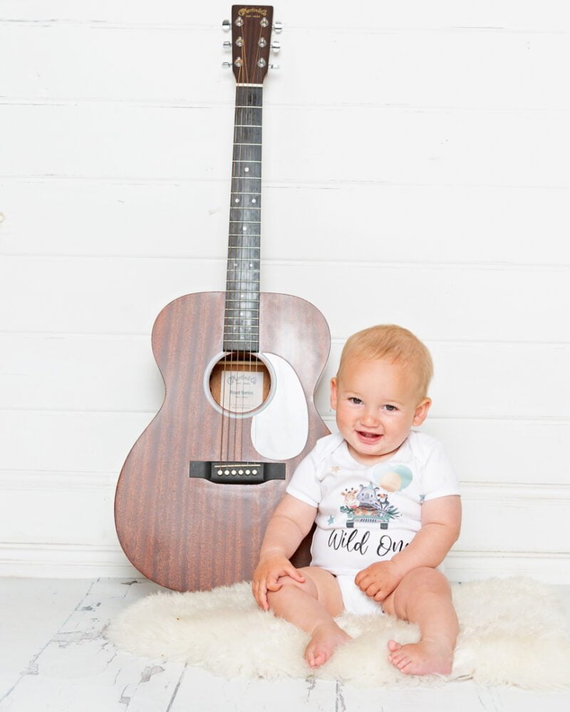 A Musical Baby Photography Sequence of Images